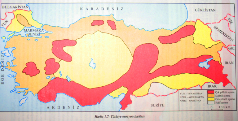Türkiye’de Erozyon – Coğrafya Bilimi